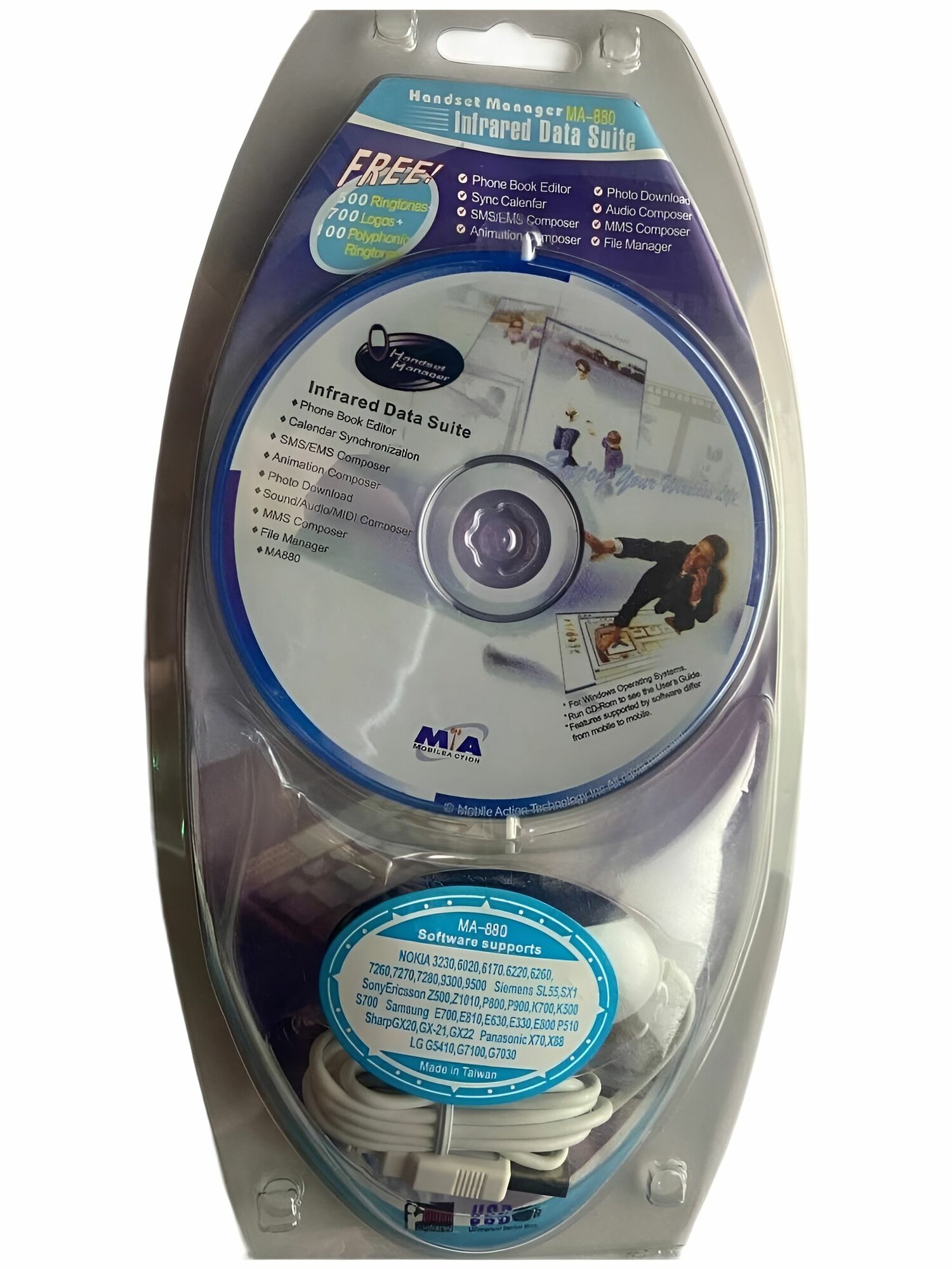 Дата кабель USB data cable MA-880 + CD