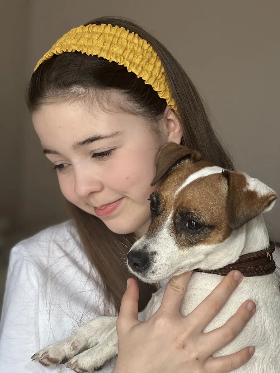 Повязка на голову женская летняя спортивная широкая