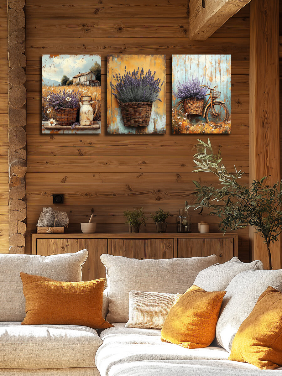 Комплект картин на холсте LOFTime 3 шт 40Х60 Прованс 3 КC-1389-4060