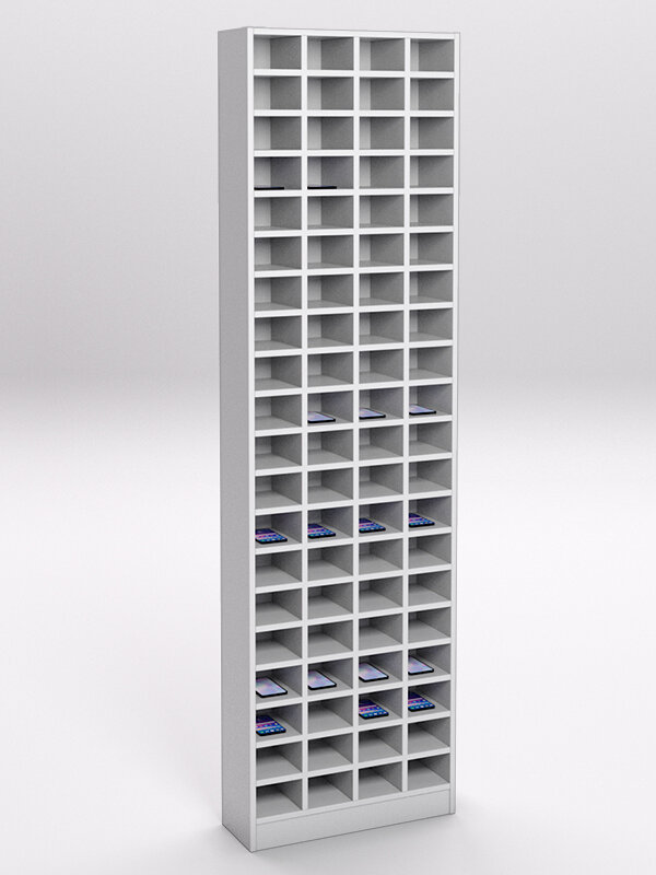 Стеллаж "сота" №6 для телефонов, Серый. Производитель товара - компания Westcom.