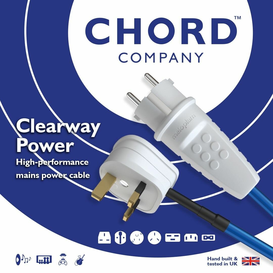 Кабель Chord Company Clearway Power EU (электропитание) 1.5м