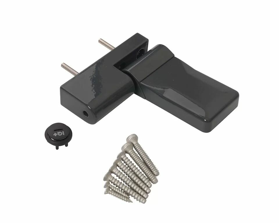 Петля дверная ELEMENTIS серия IQ-Plus 19-22 мм, антрацит RAL 7016