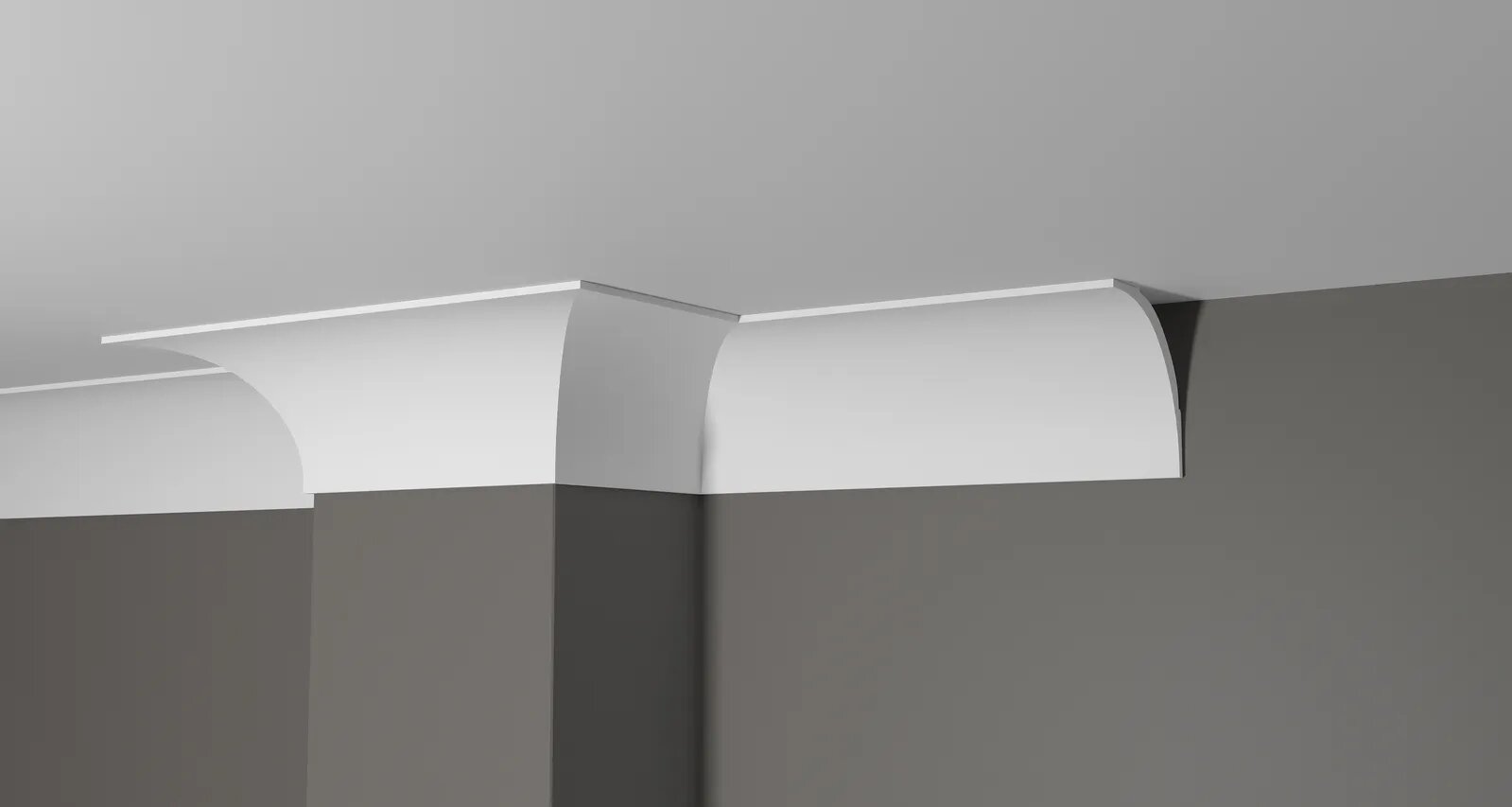 Плинтус потолочный (карниз) Р46 Перфект плюс ударопрочный 2 метра.