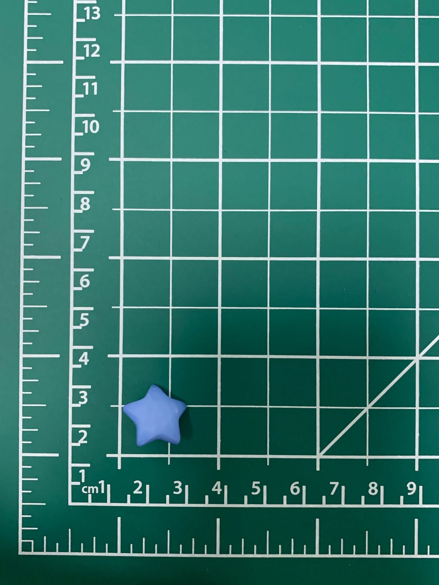 Пуговицы звёздочки голубые на ножке, 2 шт