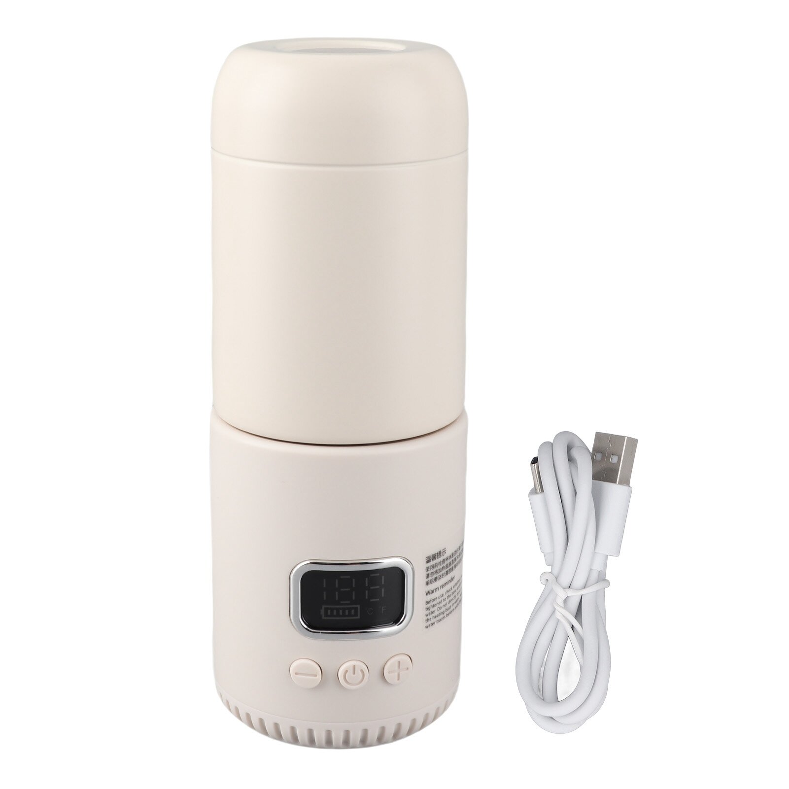 Беспроводной электрический чайник для путешествий, с подогревом и поддержанием постоянной температуры, портативная бутылка для воды для отдыха на природе, 400 мл.