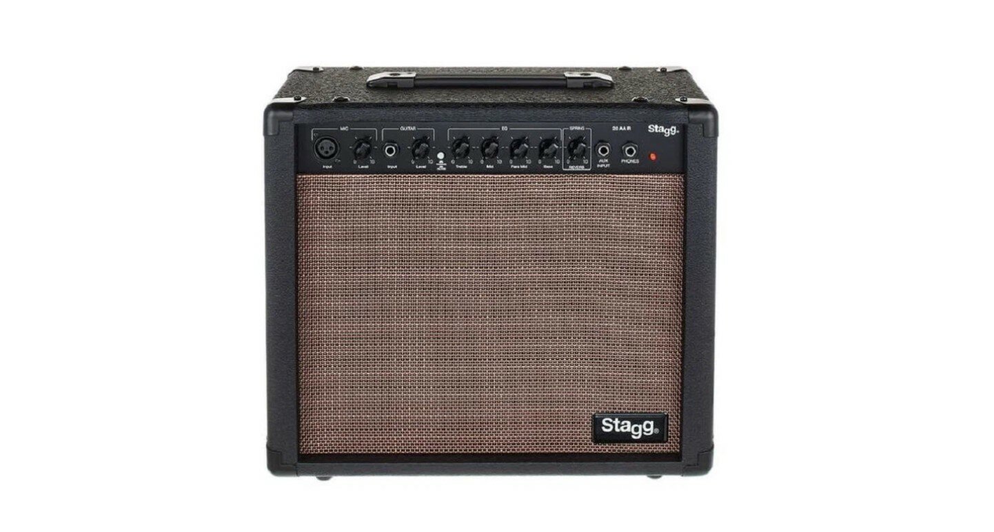 Комбоусилитель для акустической гитары Stagg 20 AA R, Мощность 20 Вт RMS