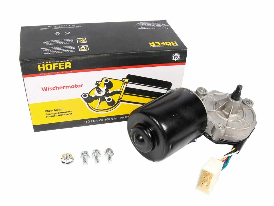 Моторедуктор стеклоочистителя привод передний 2108 99 13 15 2141 3102 3302 УАЗ HOFER HF 744122