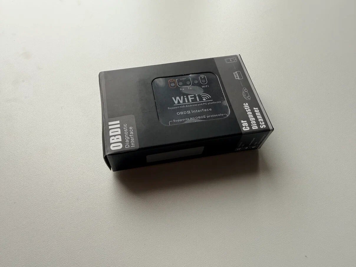 Диагностический сканер ELM327 OBD2 v1.5 WIFI / автосканер для диагностики автомобиля с поддержкой iOS, Android и Windows