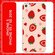 Чехол на Apple iPhone 5/5S/SE / Айфон 5/5S/SE с принтом "Heart strawberries 1 - ...