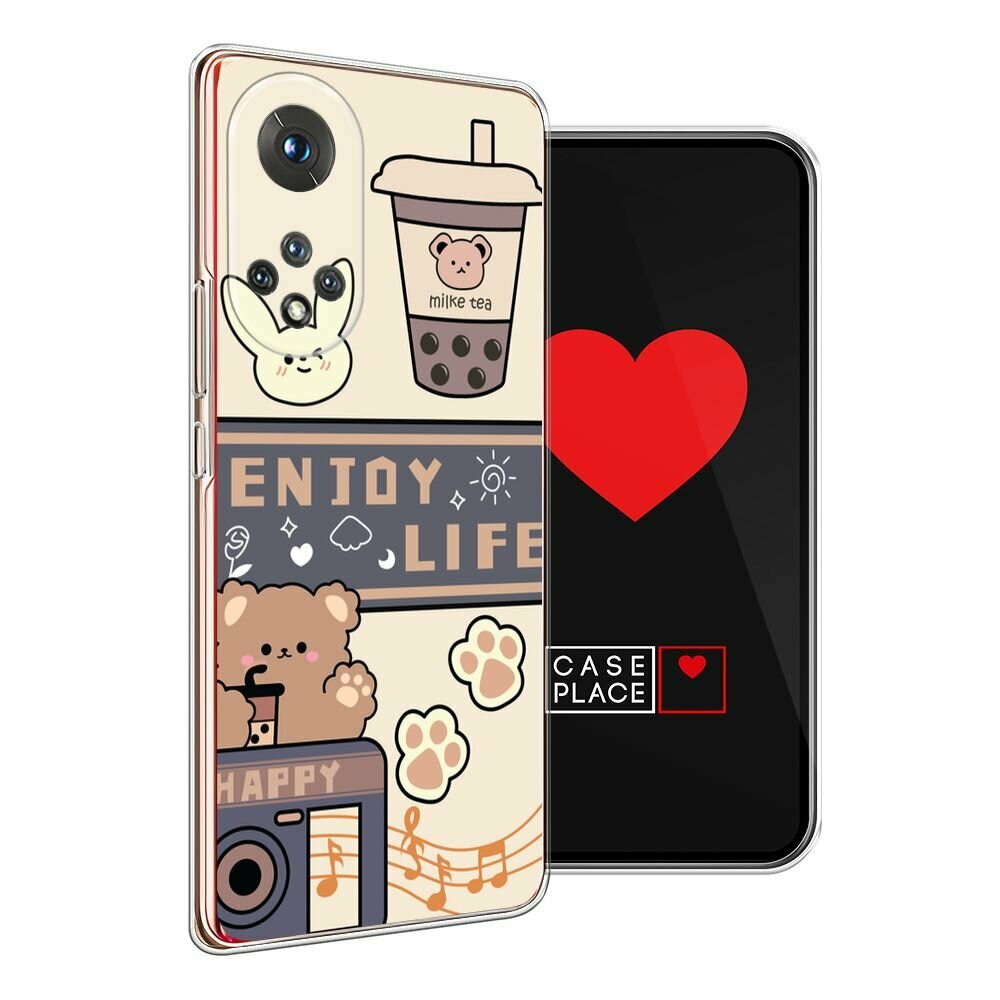 Чехол на Honor 50/Huawei Nova 9 / Хонор 50/Хуавей Нова 9 с принтом "Enjoy life 1" — фото 1