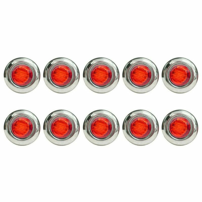 3/4" универсальные LED боковые габаритные огни для автомобилей и грузовиков, красный