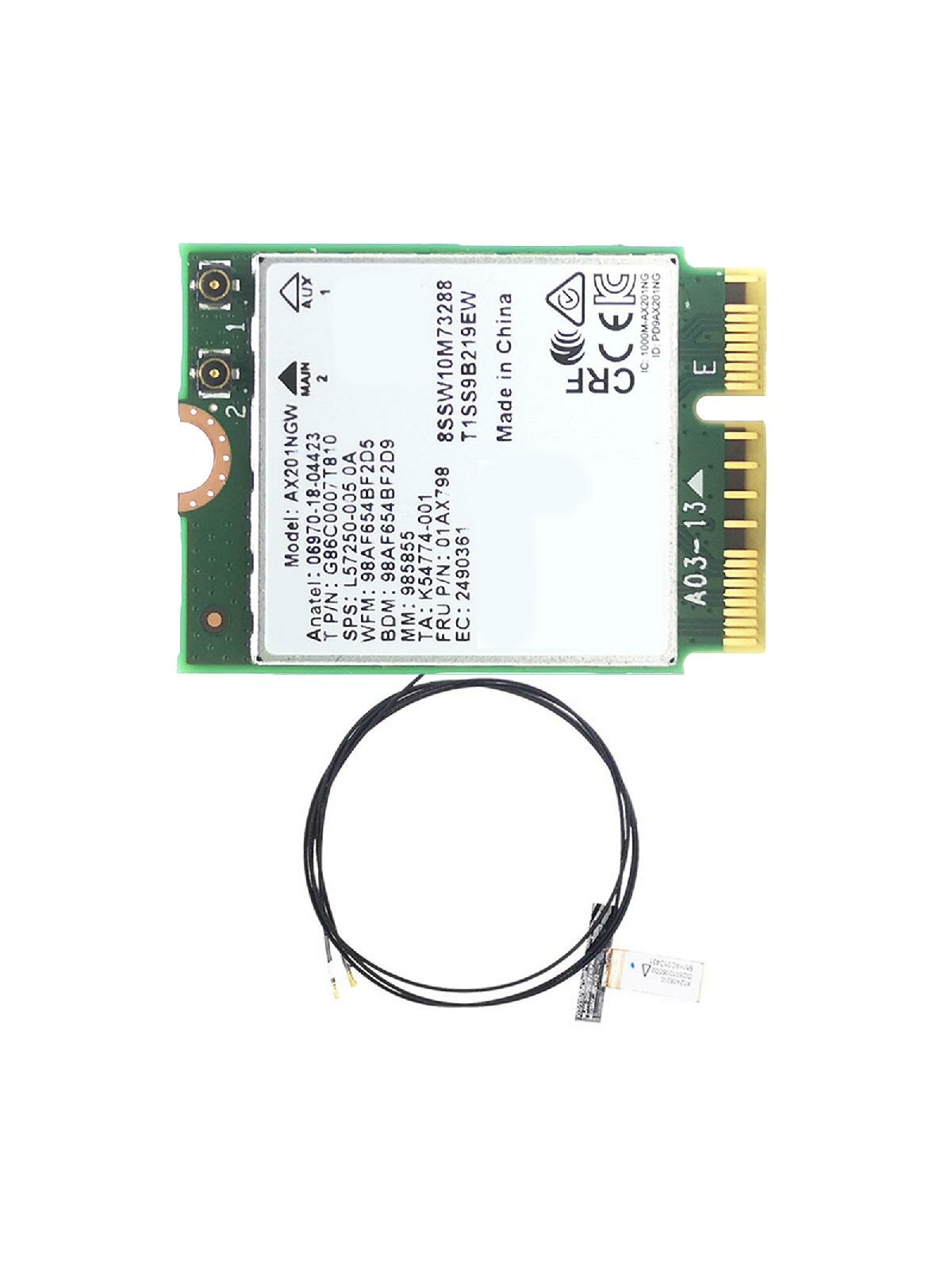 AX201NGW WIFI6 3000M Wireless Card M.2 CNVio2 Interfaced with Bluetooth-compatible 5.0 Fast Speed WIFI Adapter