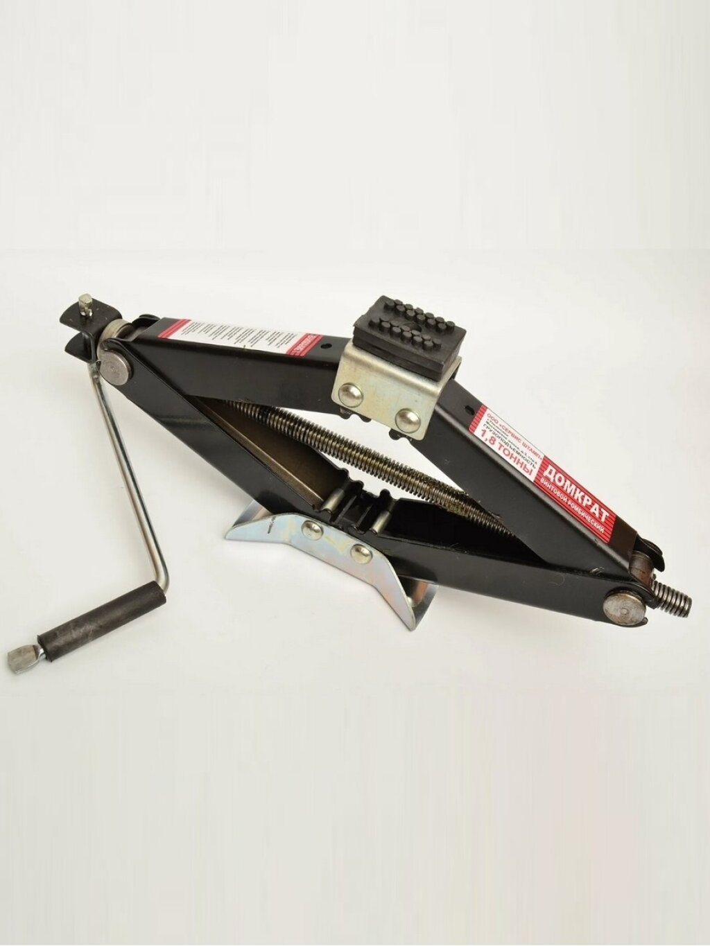 Домкрат ромбический УАЗ Запчасть 1,8 т 105-405 мм с ручкой