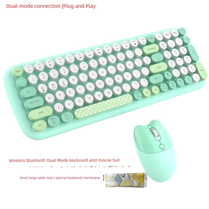 Беспроводной комплект клавиатуры и мыши Mofii Zero для девочек, для компьютера, ноутбука, офисной работы, приятный на