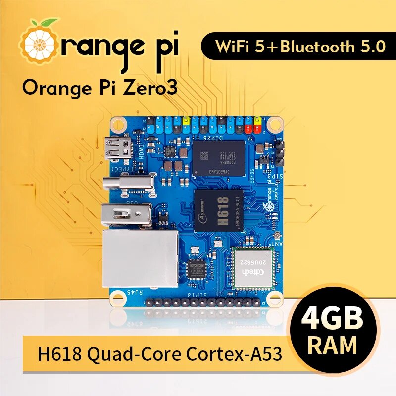 Orange Pi Zero 3 4ГБ 2GB