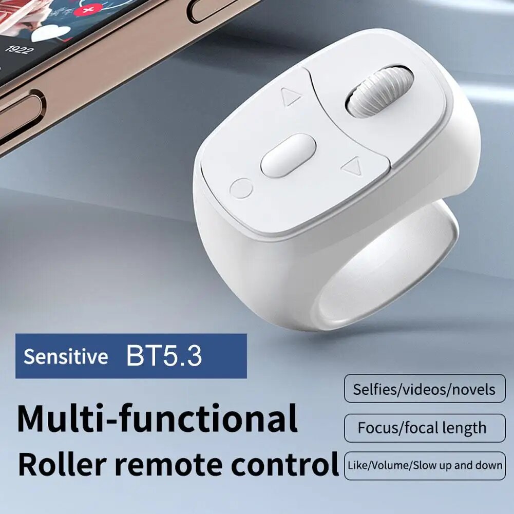 Кольцо-мышь Bluetooth черное — фото 1