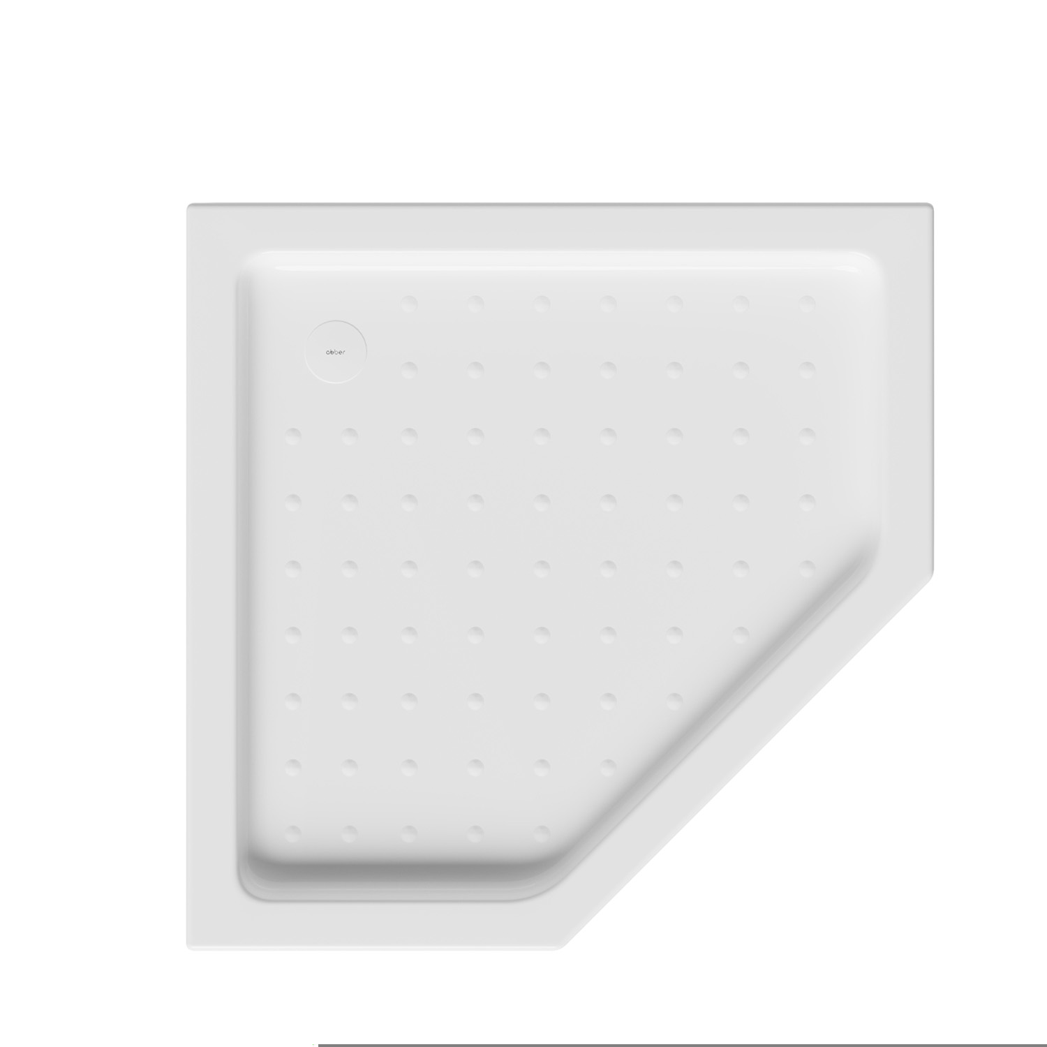 Душевой поддон Abber AD3B090 90х90 трапеция белый