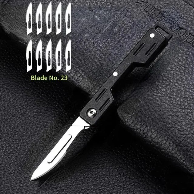 Новый миниатюрный высокопроизводительный складной скальпель для самостоятельной сборки, экономичный хирургический нож, медицинский складной нож, карманный нож для повседневного использования на открытом воздухе.