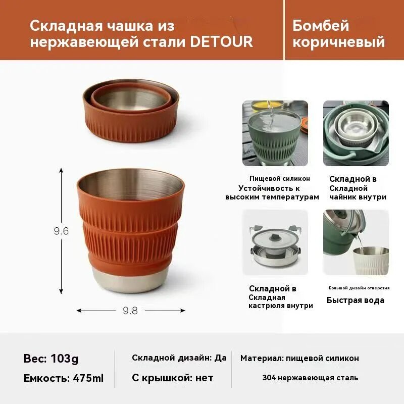 Sea To Summit Складной стаканчик для путешествий на открытом воздухе