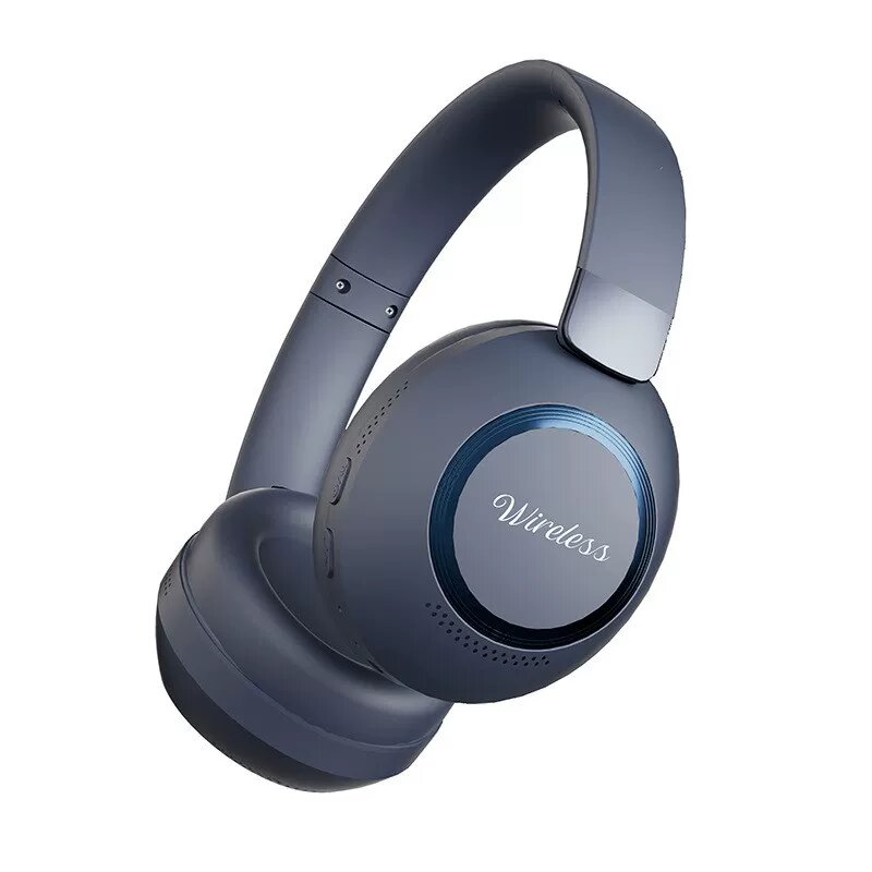 Активные наушники с шумоподавлением, беспроводные Bluetooth для ПК-игр, цвет Темно-синий лунный, долгий срок службы