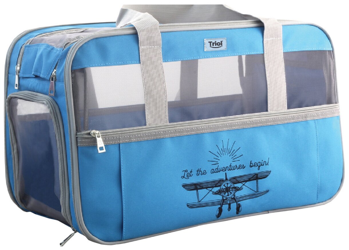 Сумка переноска Triol Техно голубая 50 х 26 х 30 см (1 шт)