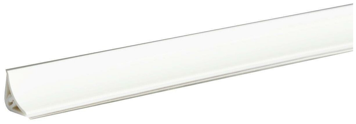 Плинтус для столешницы Korner LB15 mini с кабель-каналом мягкий край 15х15x3000 мм ПВХ