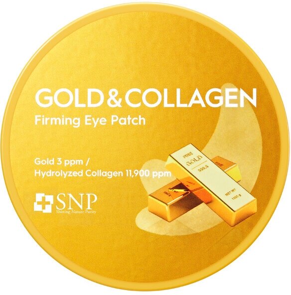 SNP Gold Collagen Firming Патчи для области вокруг глаз гидрогелевые с 24К золотом и коллагеном, 60 шт.