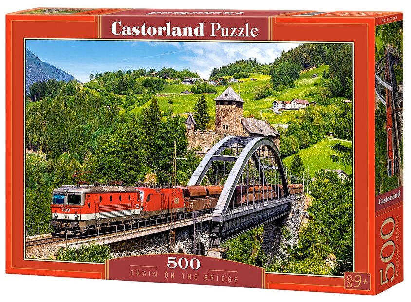 Пазл Castorland 500 деталей: Поезд на мосту