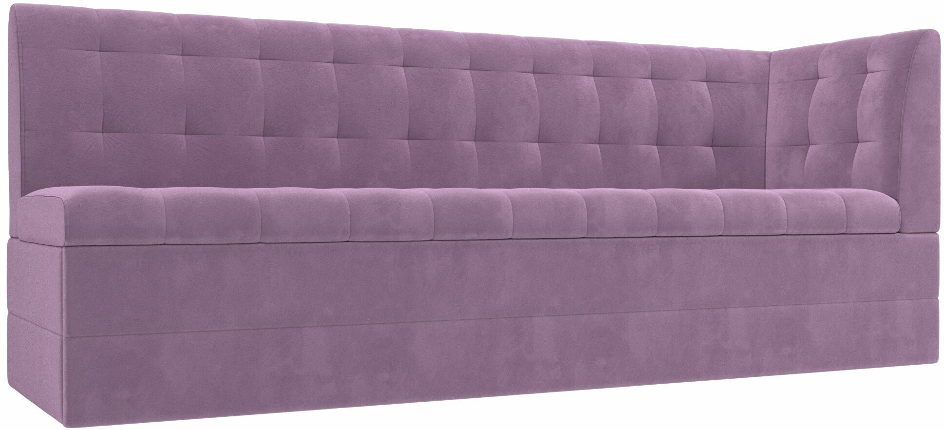 Кухонный диван Бриз с углом справа, Микровельвет, Модель 109638