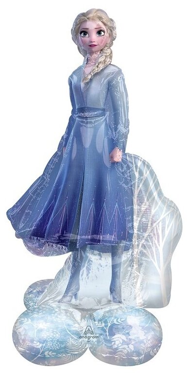 Воздушный шар "Холодное сердце Эльза" фольгированная фигура, 54" 137СМ