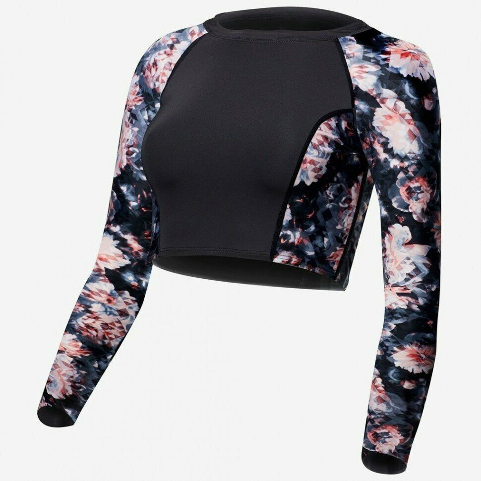 Лайкра с длинным рукавом TYR Padma Mya Long Sleeve Crop Rashguard (076 Черный, L)