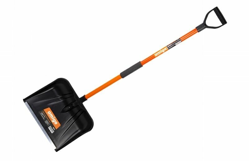 Лопата для уборки снега, с алюм. черенком AMIGO Grand