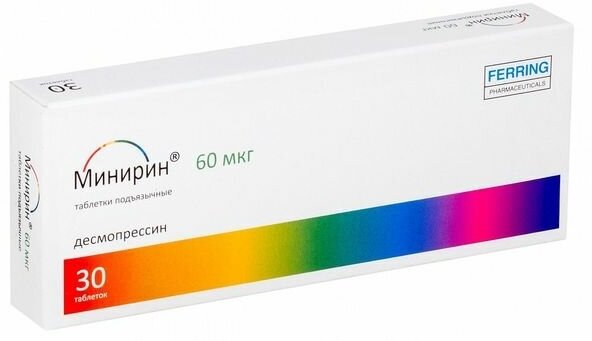 Минирин Мелт Таблетки-лиофилизат 60мкг 30шт