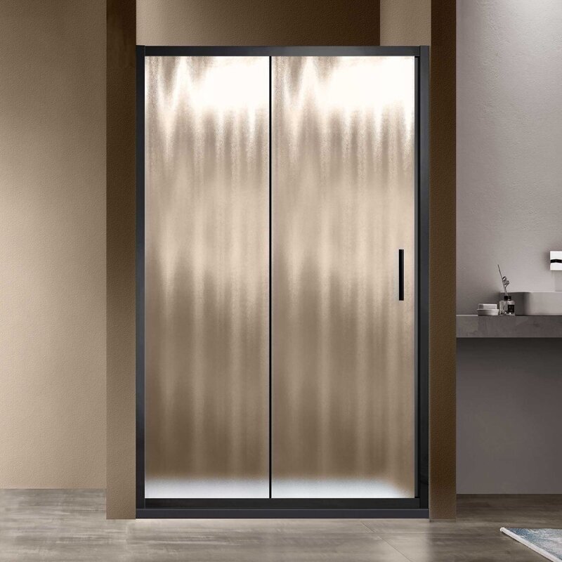 Душевая дверь Vincea Garda VDS-1G120CHB черный, стекло шиншилла