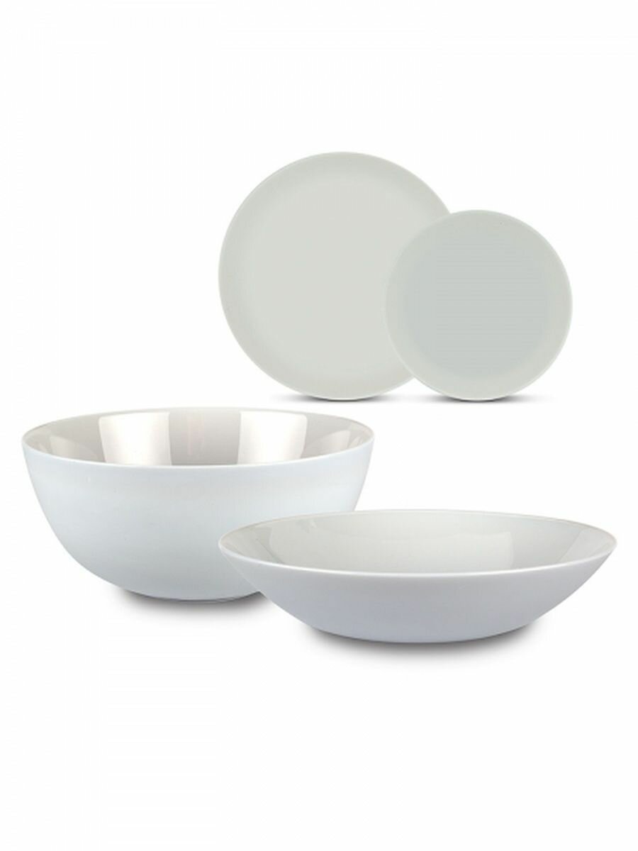 Столовый набор дивали гранит 6 персон 19 предметов Тарелки обеденная десертная глубокая Салатник