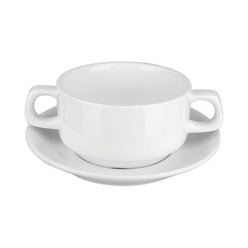 Пара бульонная "Кунстверк", фарфор,300мл, диаметр 105, высота 60мм, белый