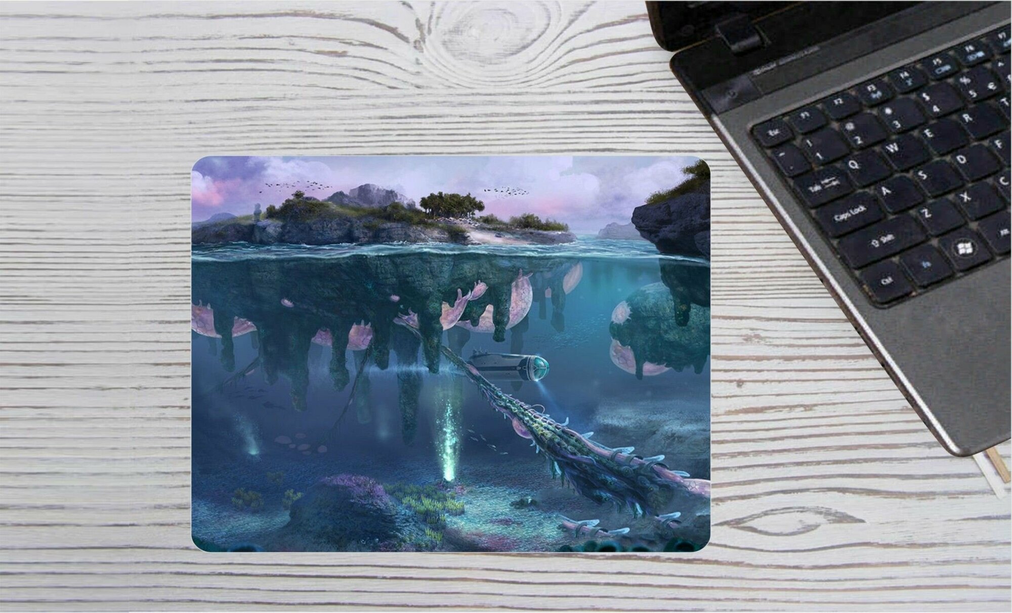 Коврик для мышки игровой 36 на 29 см Mewni-Shop Subnautica, Сабнатика - 0017