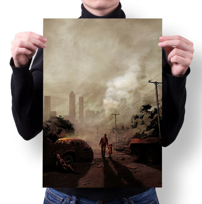 Плакат А3 Принт "Ходячие мертвецы, игра" - 8