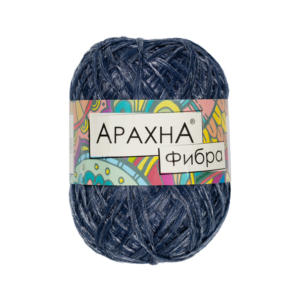 Пряжа ARACHNA "Fibra" 10 шт. по 50 г 200 м 100% полиэфир №09 синий меланж