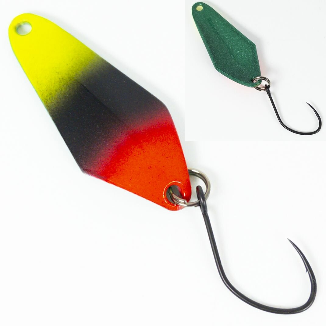 Блесна колебалка Зябликов Ромбик 3.2cм. 2.3гр fluo