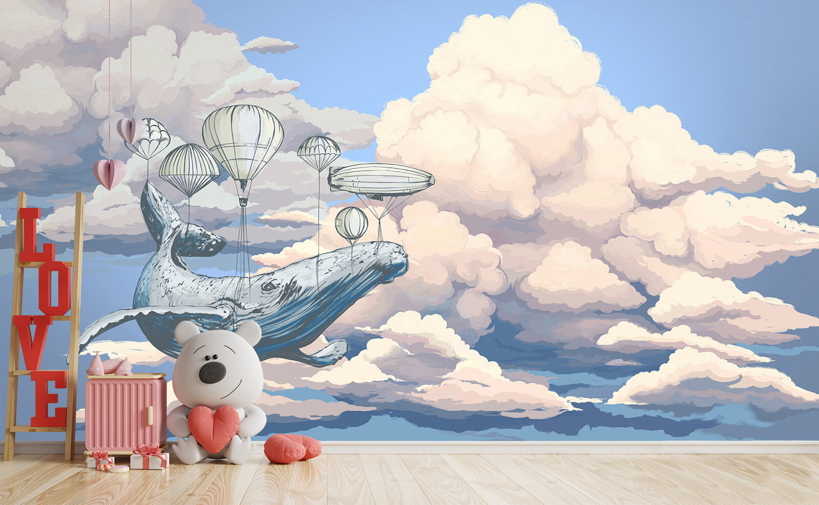 Фотообои 3d на стену флизелиновые детские Luxury Walls AM07305 Кит 500х270 см