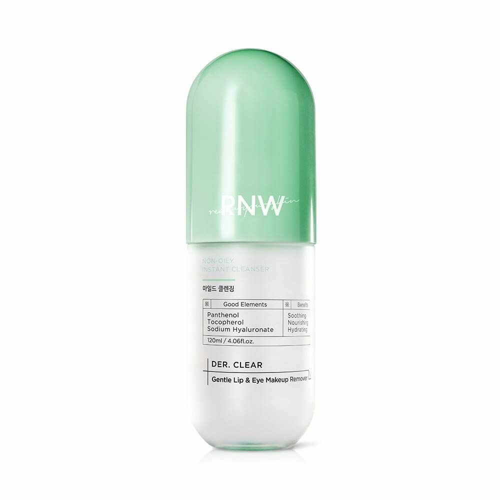 RNW Средство для снятия макияжа с губ и глаз Der. Clear Gentle Lip&Eye Makeup Remover