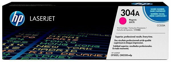 Картридж HP CC533A, 2800 стр, пурпурный