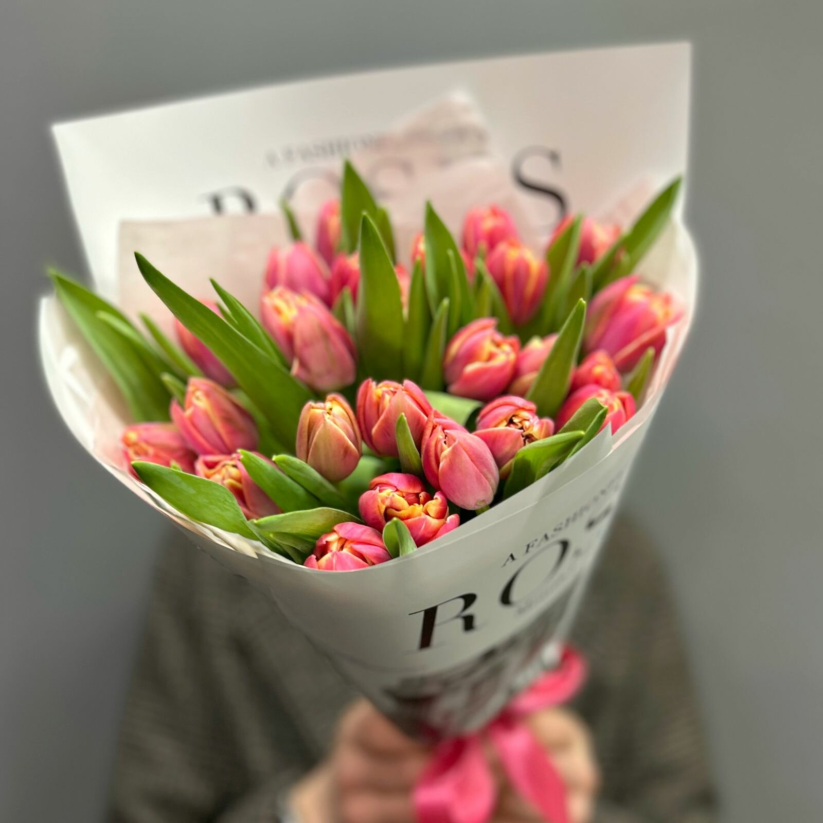 Букет из 25 тюльпанов Колумбус