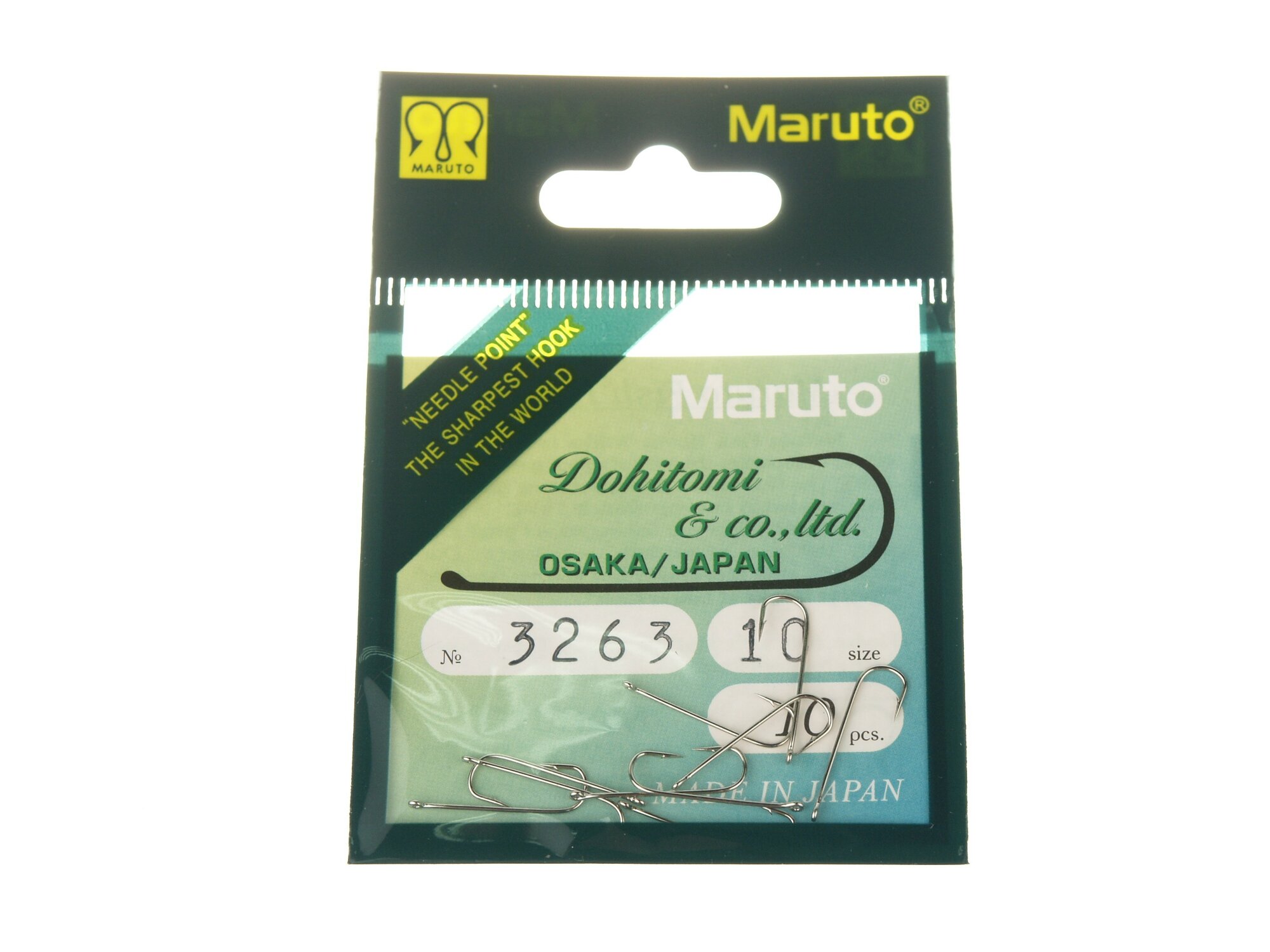 Крючки Maruto 3263 Go №12 10шт для рыбалки, прочные и чувствительные, оптимальные