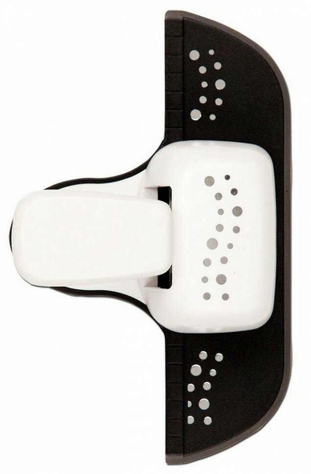 Docrafts XCU257107 Дырокол фигурный Волны из точек, цвет Черный с белым