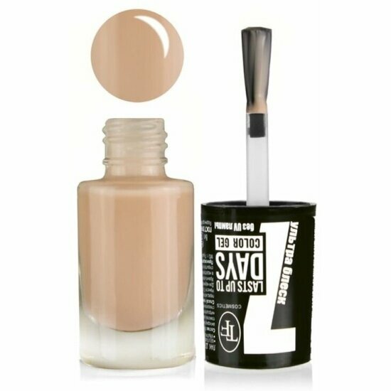 Лак-гель для ногтей Триумф TF COLOR GEL lasts up to 7 DAYS тон 296 жемчужно-розовый, 8 мл