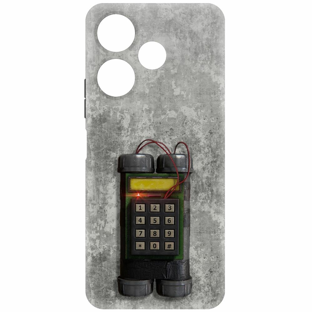 Чехол-накладка Krutoff Soft Case Cтандофф 2 (Standoff 2) - C4 для Xiaomi Redmi 13 черный