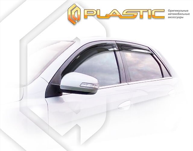 Дефлекторы окон (Classic полупрозрачный) Dongfeng S30 2014 - г. в. СА Пластик (Арт. 2010030310961)