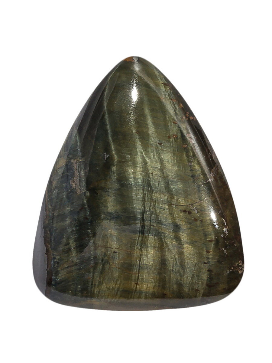 Кабошон Соколиный глаз 37х31х6 мм.